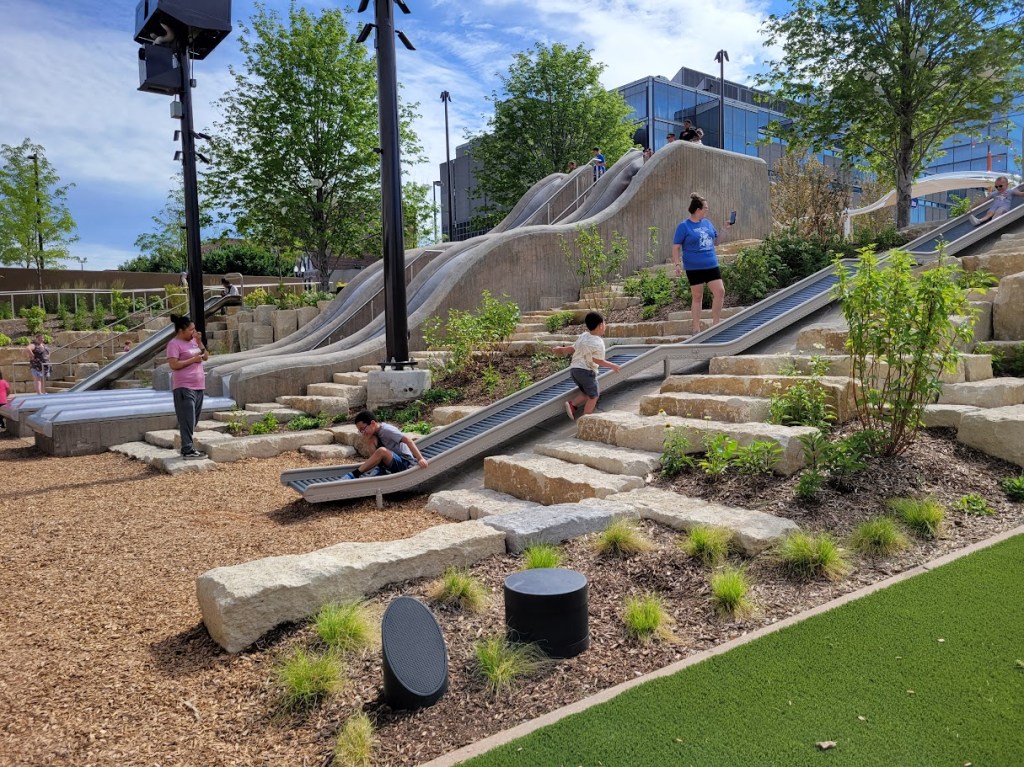 The Downtown Slides at Gene Leahy Mall – Omaha Exploration