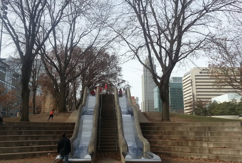 The Downtown Slides at Gene Leahy Mall – Omaha Exploration